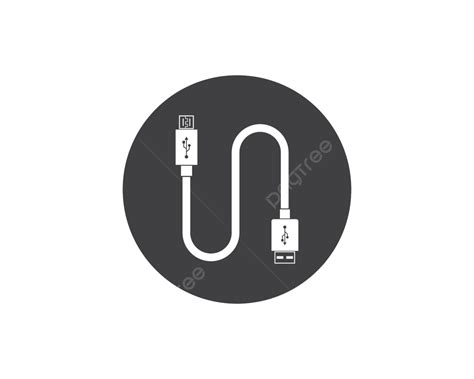 Usb Icon Vector Illustration Technology Storage Cable Vector Technology Storage Cable Png And
