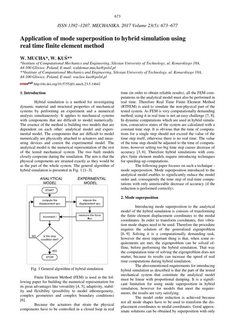 Pdf Application Of Mode Superposition To Hybrid Simulation Using Real