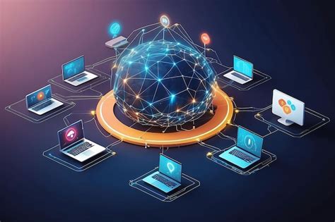 Smart Connectivity Iot And Secure Network Communication Premium Ai Generated Image