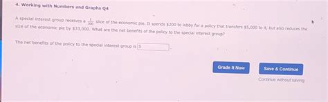 solved working with numbers and graphs q4a special interest