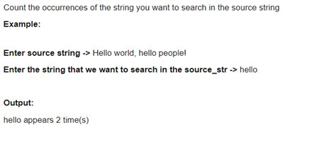 Solved Count The Occurrences Of The String You Want To
