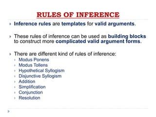 Rules Of Inference In Discrete Structures PPT