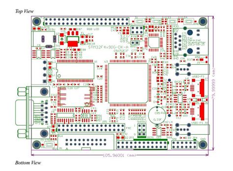 stm32f429ig development board internet sdram 4g nand module dual usb w 4 3 inch rgb touch
