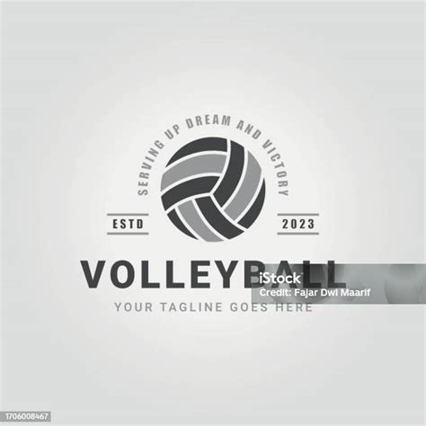 엠블럼 배지 배구 선수권 대회 로고 아이콘 벡터 디자인 일러스트레이션 Championship에 대한 스톡 벡터 아트 및 기타 이미지 Championship 개념 경기