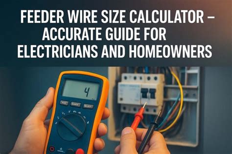 Feeder Wire Size Calculator Accurate Guide For Electricians And Homeowners Electrical