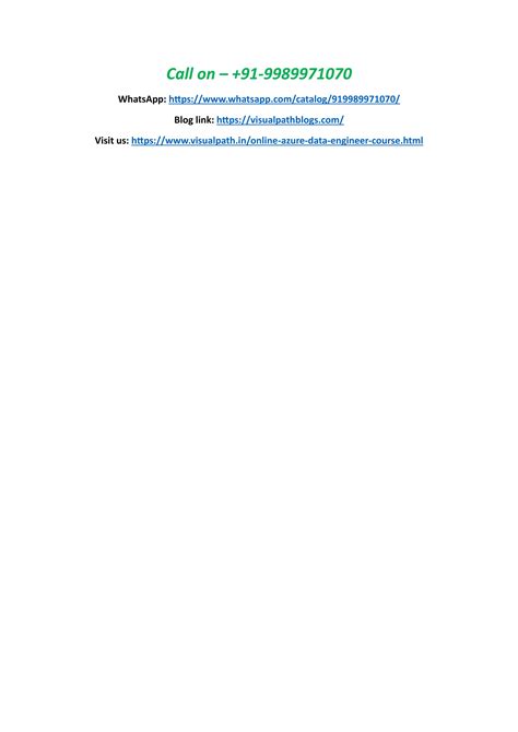 Azure Data Engineer Online Training Microsoft Azure Data Engineer Pdf Free Download