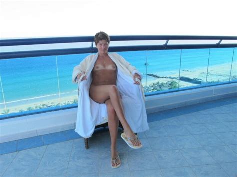 Milf Nude On Balcony Tan Lines Dailyfap