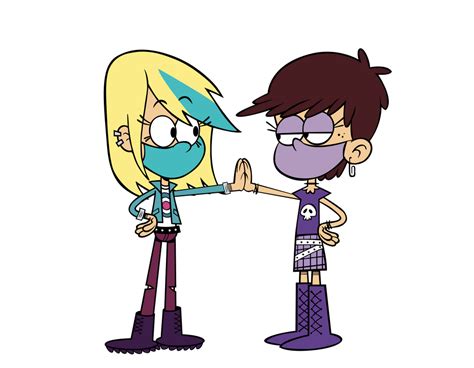 Luna And Sam Masked High Five By Christopia1984 On Deviantart