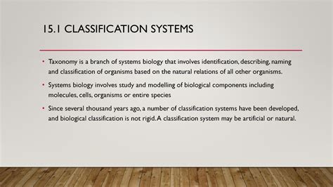 Artificial System Of Classification In Taxonomy At Stephen Mcclain Blog