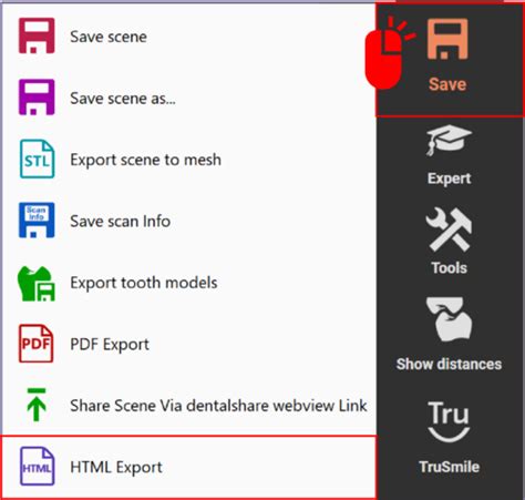 Exportación HTML exocad