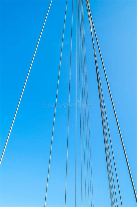 Cables Of A Suspension Bridge Stock Image Image Of Suspension