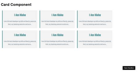 Card Component Codesandbox