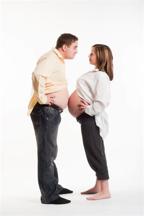 Husband And His Pregnant Wife Stock Image Image Of Caucasian