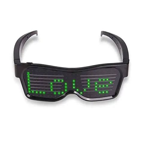 Led Magic Glasses Green Led Activated