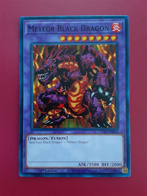 Meteor Black Dragon Red Eyes Black Meteor Dragon Super Rare