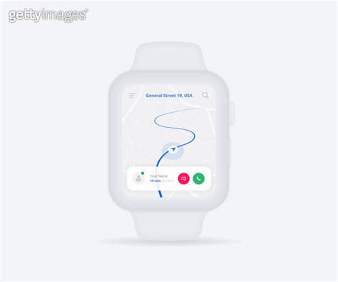 Smartwatch Map GPS Navigation App Ux Ui Concept Clock Map Application App Search Map