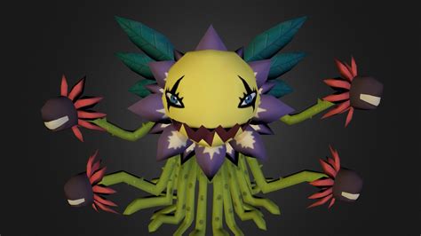 Pc Computer Digimon Masters Blossomon 3d Model By Rogarmao [54d4107] Sketchfab