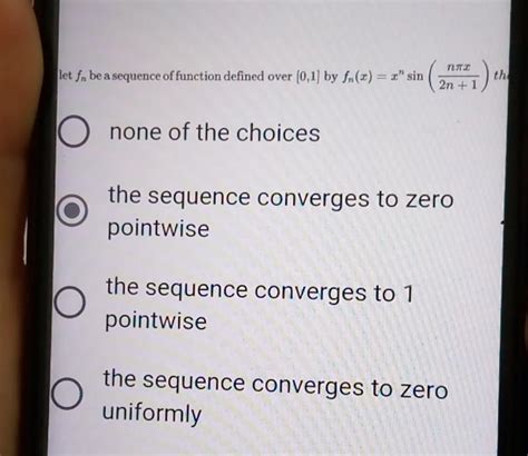 Solved Be A Sequence Of Function Defined Over By Chegg Com