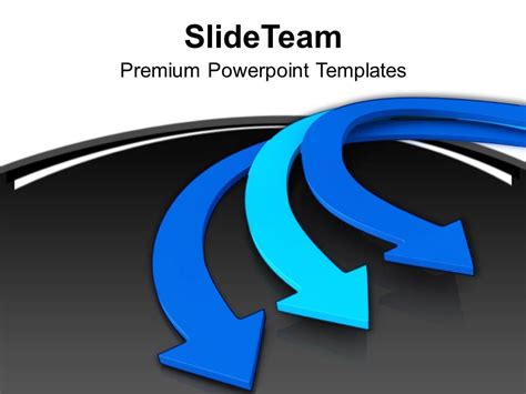 D Illustration Of Parallel Arrows Business Concept Powerpoint Templates Ppt Themes And Graphics