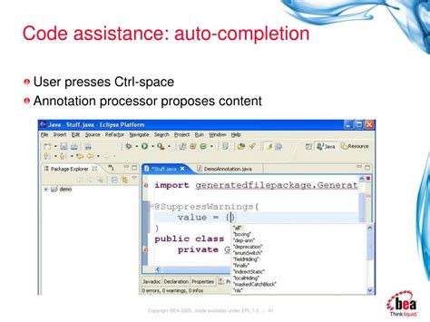 Ppt Using Java Annotations In Eclipse Powerpoint Presentation Free Download Id3290446