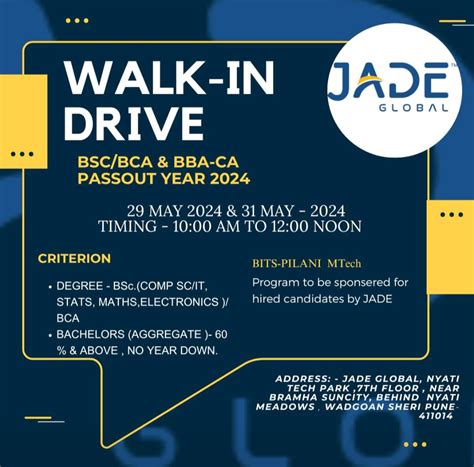 Saurav Bagal On Linkedin Hiring Freshers Walkindrive Pune Opportunity Interview Career