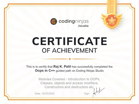 Raj Patil On Linkedin Codingninjas Oops Programmingjourney