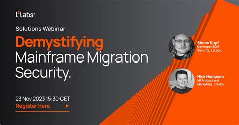 Webinar Demystifying Mainframe Migration Security Lzlabs