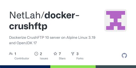 Github Netlah Docker Crushftp Dockerize Crushftp 10 Server On Alpine