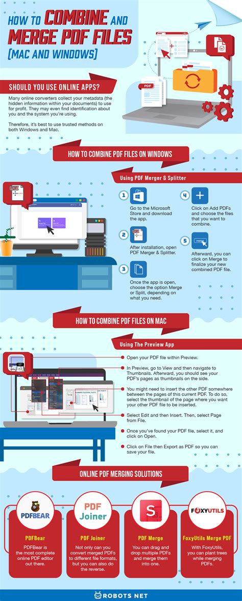 How To Combine And Merge PDF Files Mac And Windows Robots Net