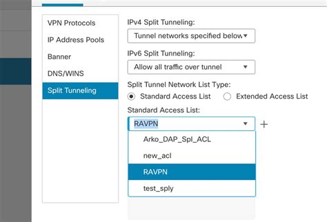 配置AnyConnect以通过IPSec隧道访问服务器 Cisco