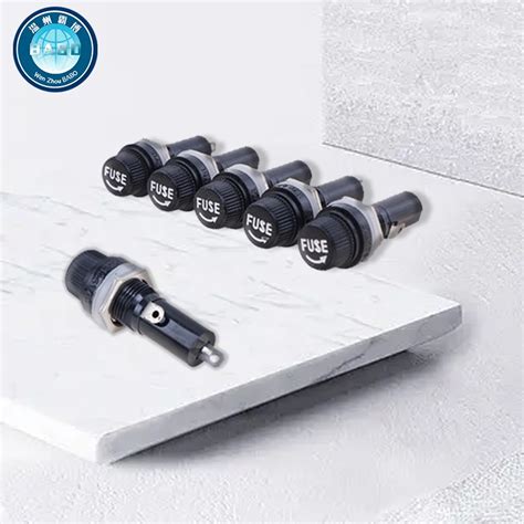 5pcs 250v Panel Mount Screw Cap Fuse Holder Glass Case 5x20mm 6x30mm For Glass Tube Fuse High