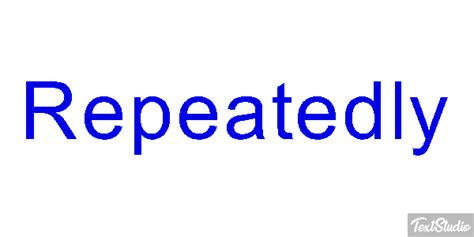Repeatedly Word Animated  Logo Designs