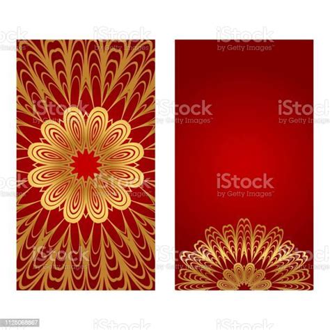 만다라 장식 요가 스튜디오와 전단지 초대장 카드 두 디자인 서식 파일 브로셔의 집합입니다 벡터 일러스트 레이 션 꽃 식물에 대한 스톡 벡터 아트 및 기타 이미지 Istock