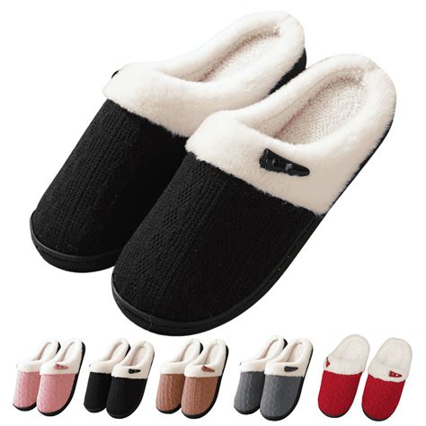 Beranmey Comfy Slippers For Women Indoor Fluffy Womens Slip On Fuzzy