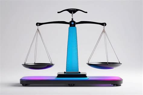 Premium Photo A Brightly Colored Image Of A Scale With Two Scales On It Generative Ai