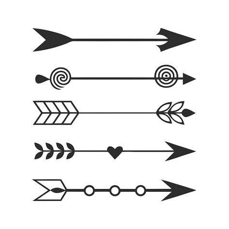 Minimalist Arrow Vector Art Collection For Design Projects Premium Vector