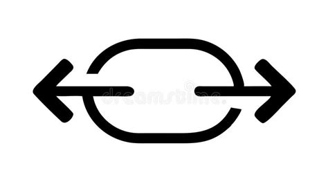 Loop Arrow Icon Repeat Reload Continuous Action Symbol Vector Design