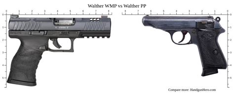 Walther Wmp Vs Walther Pp Size Comparison Handgun Hero