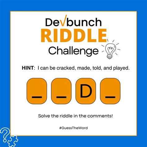 devbunch private limited on linkedin devbunch riddlechallenge techfun guesstheword