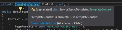 Servicestack Use TemplateContext Instead Of TemplateContext Stack Overflow
