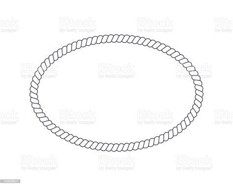 복고풍 요트 스타일의 사진 이나 사진 타원형 로프 프레임 인쇄 및 장식을위한 항해 디자인 요소 해양 테마 벡터 일러스트레이션 밧줄에 대한 스톡 벡터 아트 및 기타 이미지
