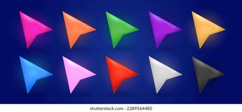 Colorful Arrows Mouse Cursors Computer Game Stock Vector Royalty Free