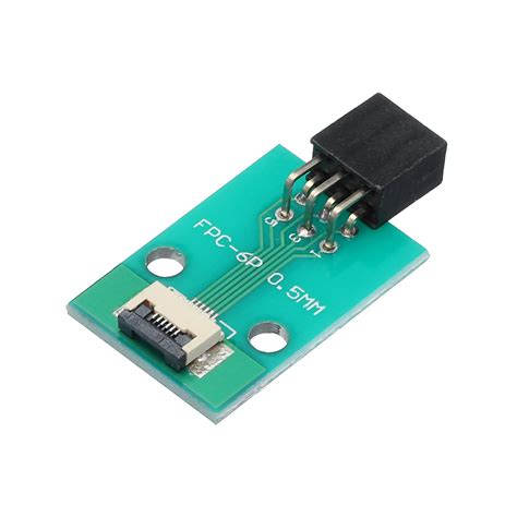 uxcell ffc fpc converter board 6 pins 0 5mm back 1 0mm pitch to dip 2 54mm pcb couple extend