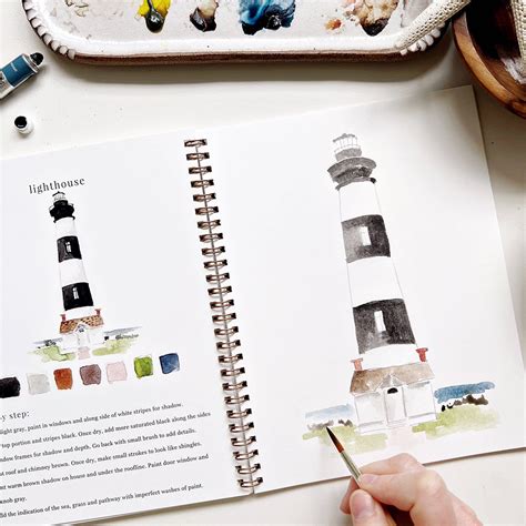 Emily Lex Watercolor Workbook Seaside