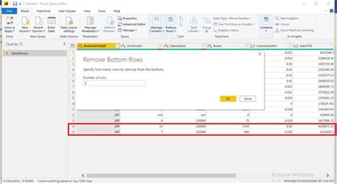 Removing Unnecessary Rows Using Power Query In Power Bi