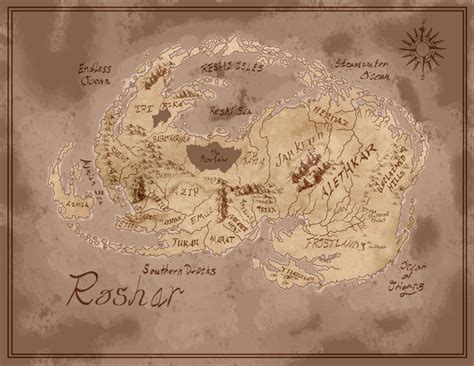 Roshar Map The Stormlight Archive World Explained