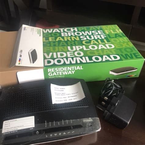 Maxis Technicolor Modem Router TG N V Computers Tech Parts Accessories Networking On
