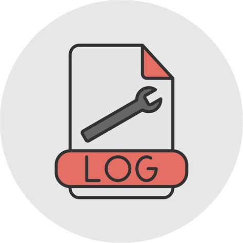 Log Format Line Filled Light Circle Icon 38988002 Vector Art At Vecteezy
