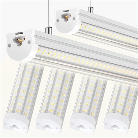 Skymoatled T12 8ft Led Shop Lights Garage Lights130w 5000k 20800lm