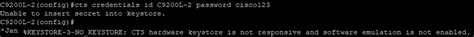 solved unable to insert secret into keystore error when enabling